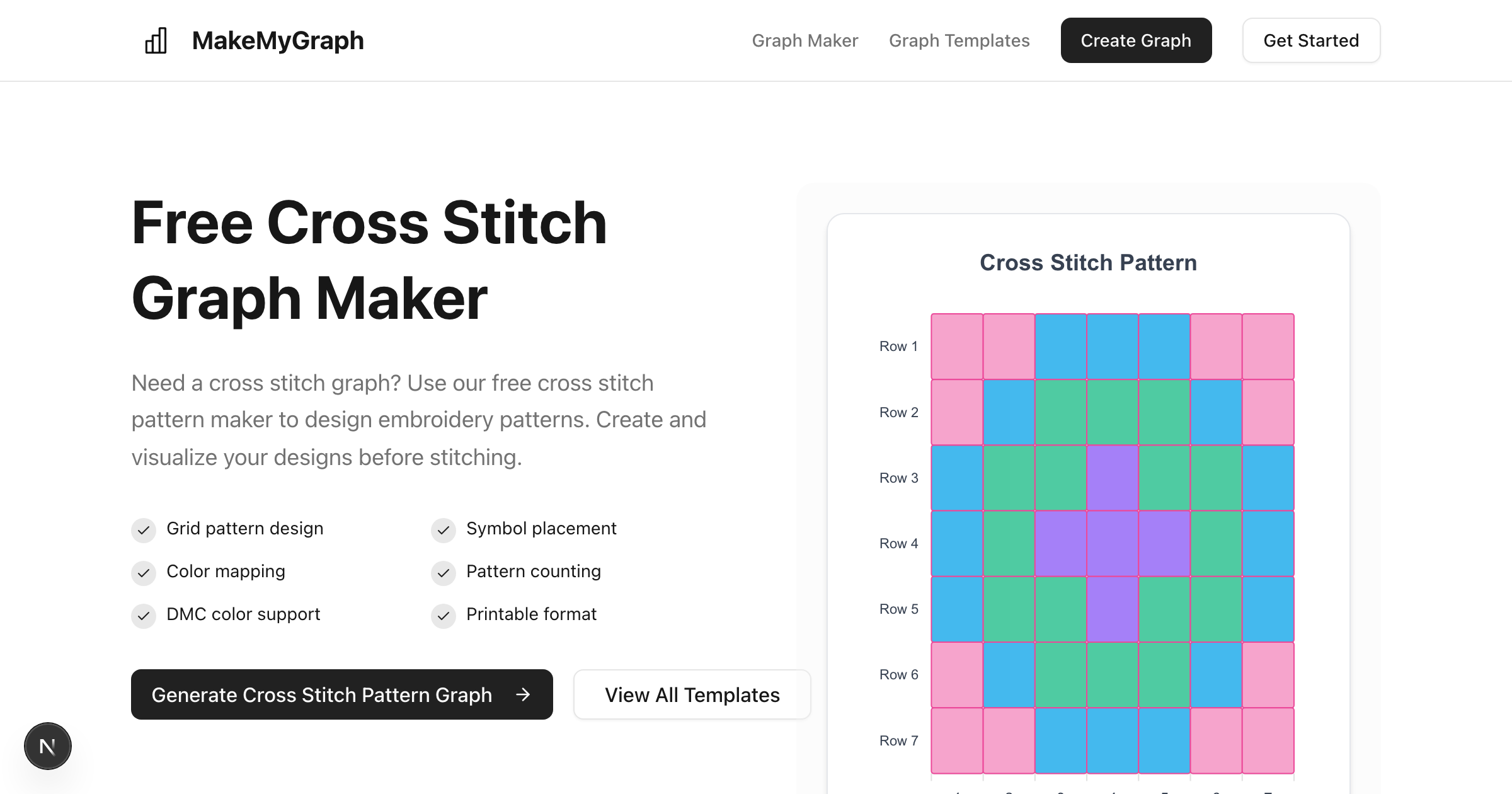 Cross Stitch Pattern Graph Template - Free Download & Customize ...